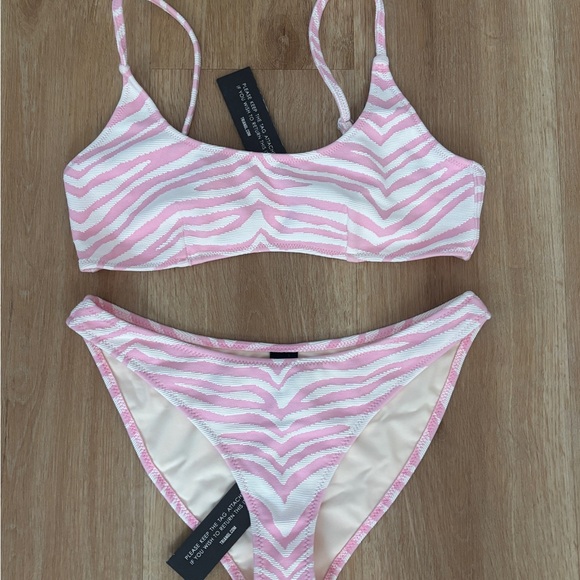 triangl swimwear | Swim | Triangl Pink Zebra Size L | Poshmark